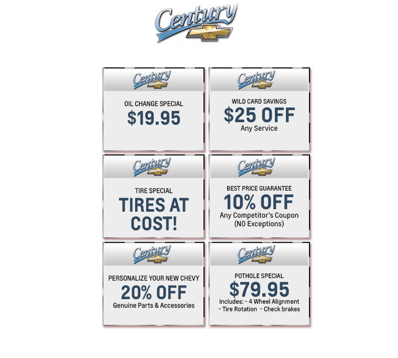 Century Chevrolet Service Specials